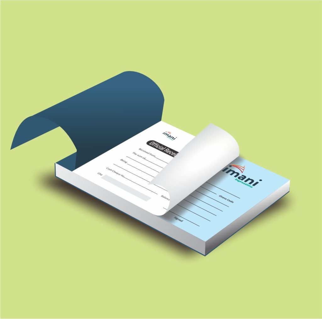 Custom Receipt Book Printing - High Quality Print